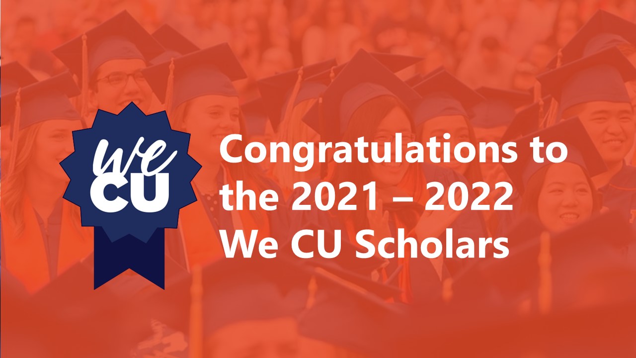 We CU recognizes students for their service and impact in the CU ...